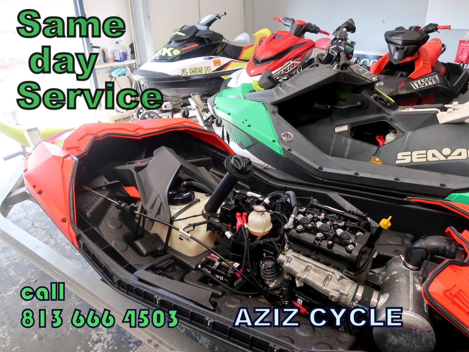 PWC Jet Ski Repair / Service in Tampa, Diagnose & repairs.